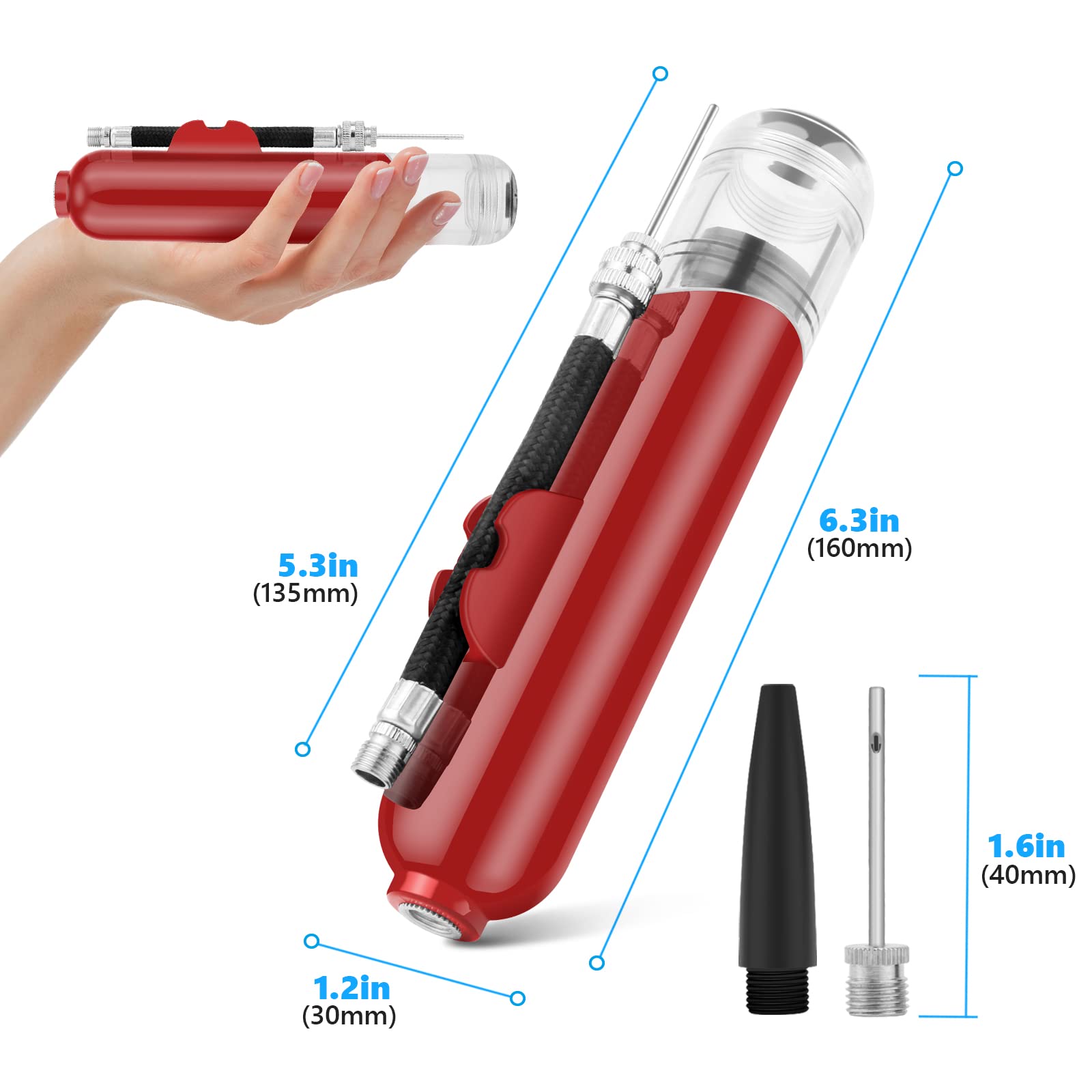 Snapklik.com : BROTOU Ball Pump, Dual Action Inflate Air Pump