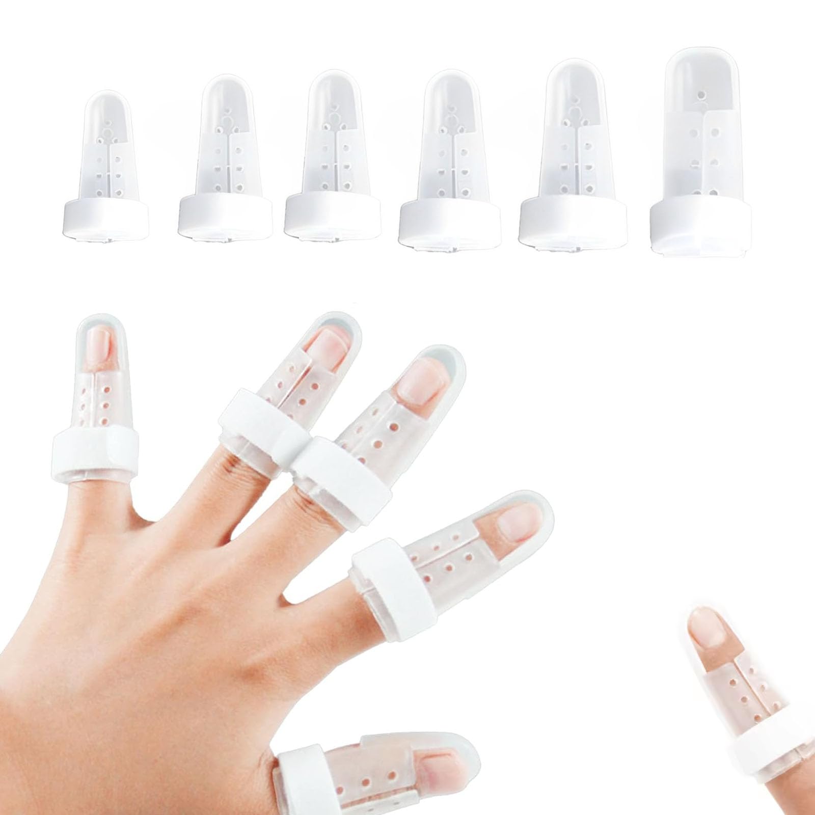 Bisienya Mallet Finger Splint,6 PCS Finger Splints,Finger Splint for ...