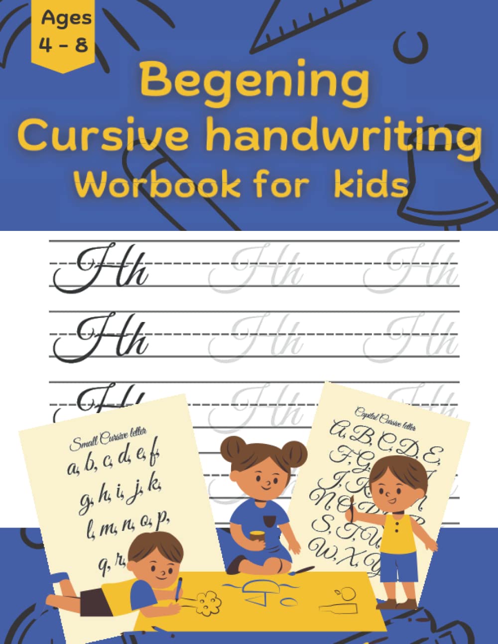 Buy Beginning Cursive Handwriting Workbook for Kids: Letter Tracing and Handwriting Practice for ...