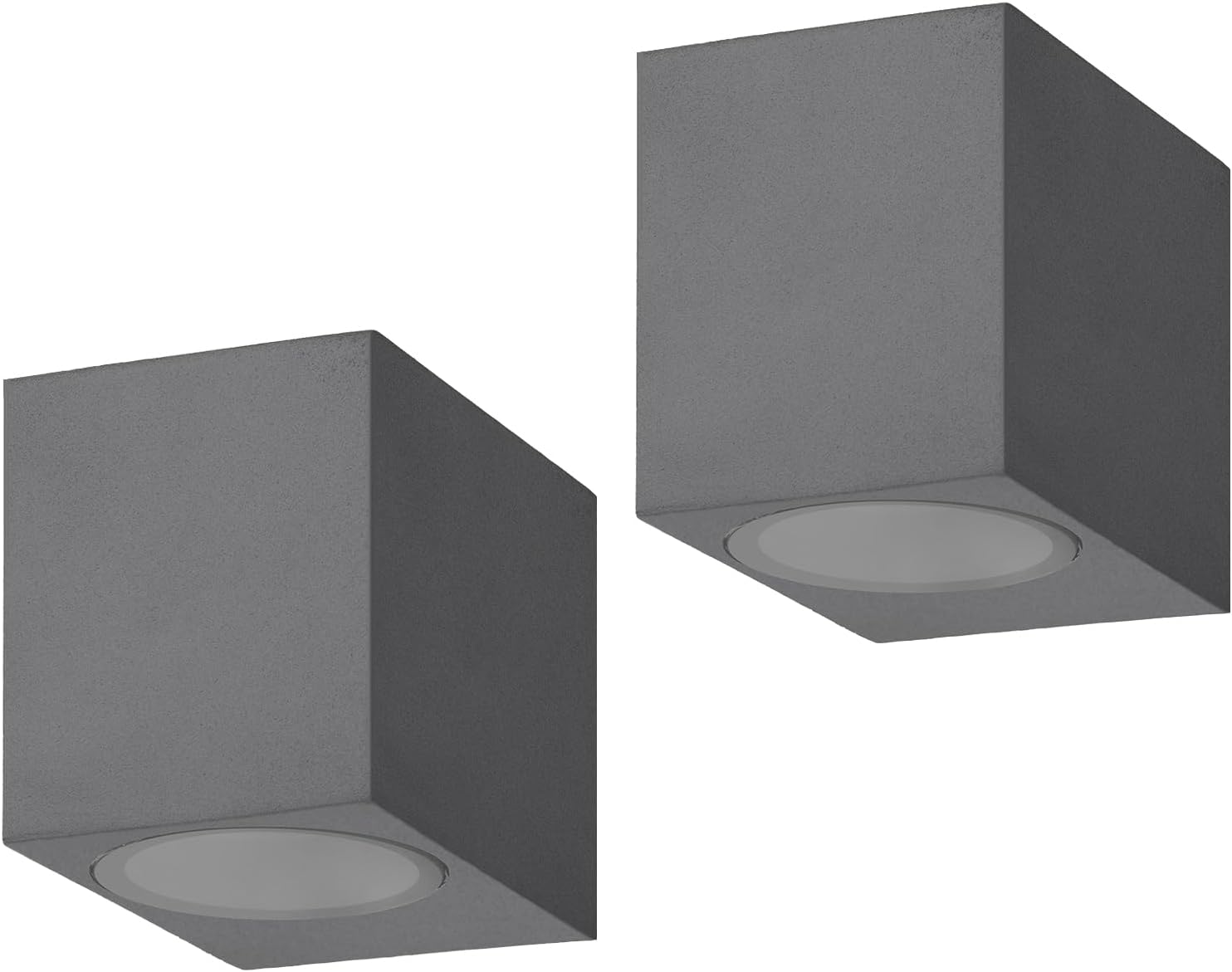 Kerry Outside Wall Lights, Outdoor Light Mains Powered, Modern Cube ...