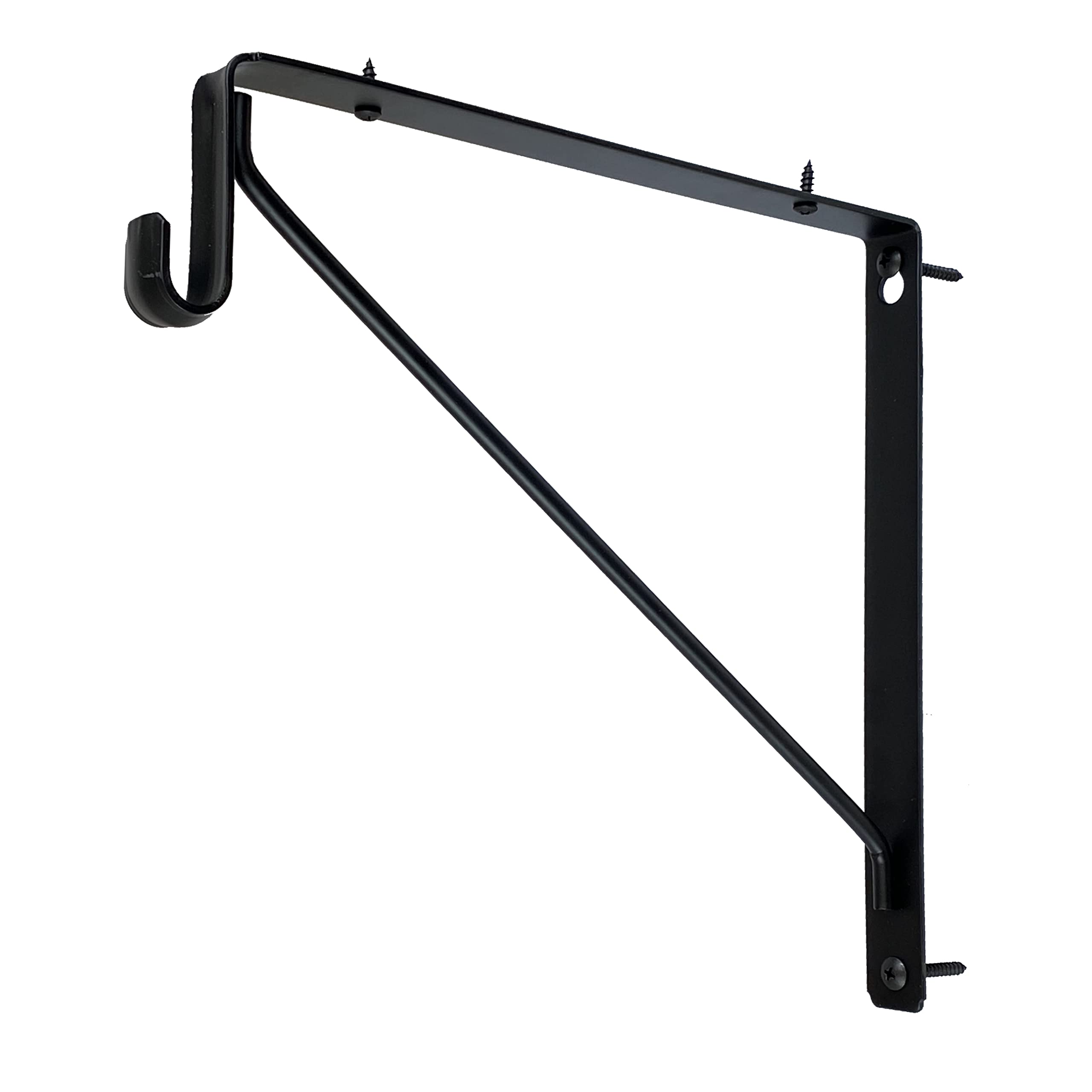 Amazon.com: Welded HEAVY DUTY Oval Closet Rod & Shelf Support Bracket ...