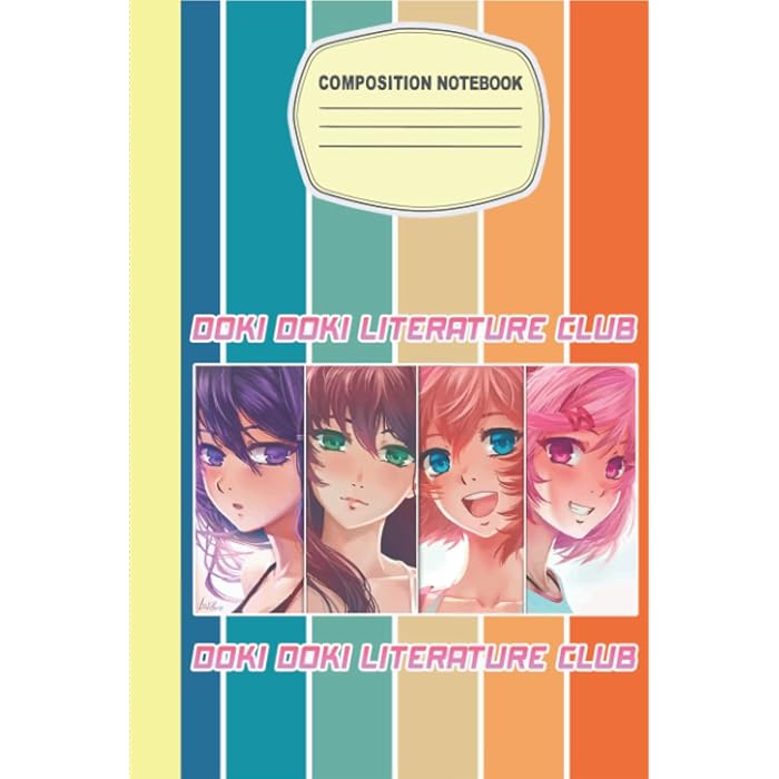 Buy Doki Doki Literature Club Notebook Game Anime Manga Merch: Doki ...