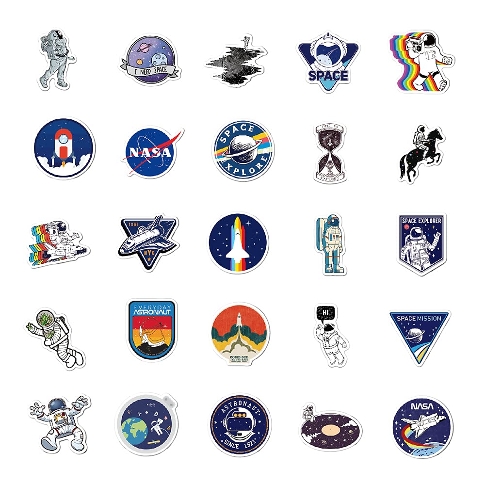 Buy 100 Pcs Trendy Cartoon Nasa Space Explorer(Astronaut) Vinyl ...