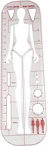 Amazon.com: Fancyes Fashion Drawing Template Ruler Models Fashion ...