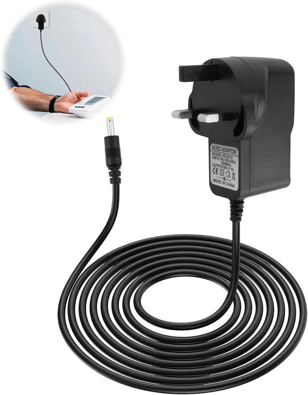 6V Charger for Omron Blood Pressure Monitor M2 M3 M4 M6 M7 X3 Comfort ...