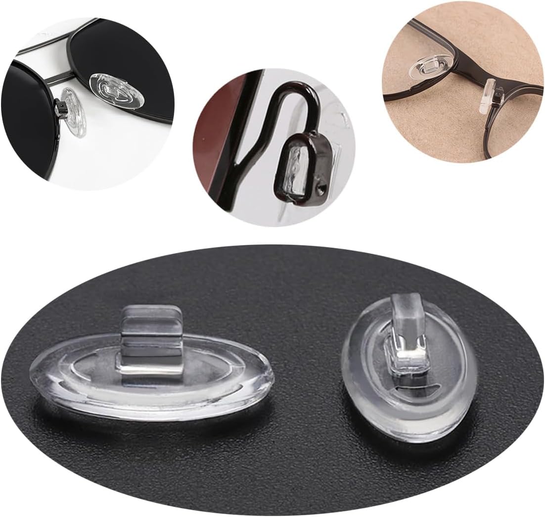 Amazon.com: Eyeglass Push in Nose Pads,5 Pairs Oval Slide in Nosepads ...