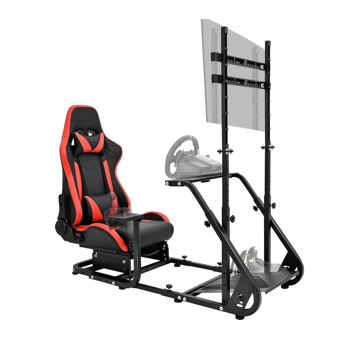 Amazon.com: Supllueer Racing Simulator Cockpit with Comfort Gaming Seat ...