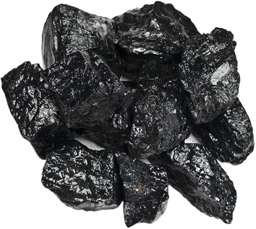 5 piedras de turmalina negra áspera de Hypnotic Gems de Asia, cristales ...