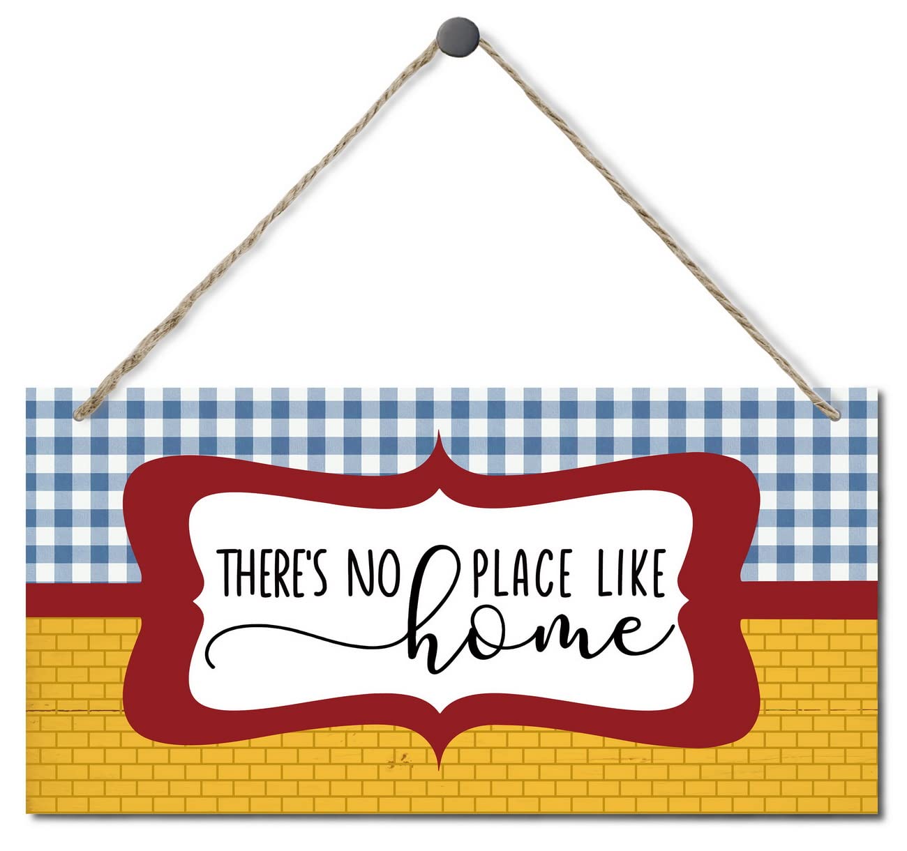 Amazon.com: There's No Place Like Home Decor Sign, Hanging Wood Sign ...