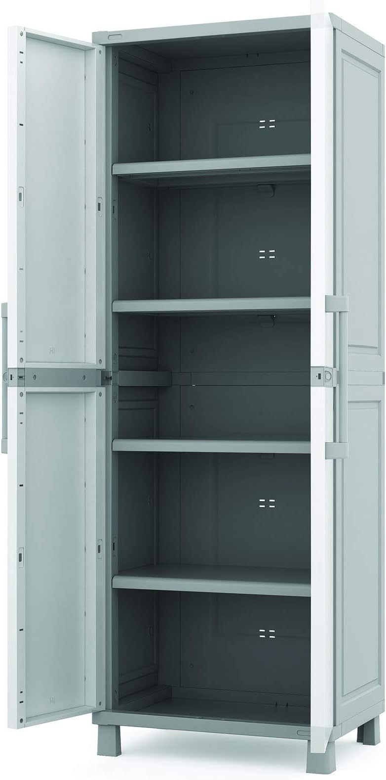 Amazon.com : Keter Storage Cabinet with Doors and Shelves for Laundry ...