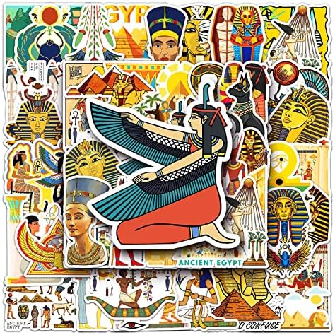 Amazon.com: MaseiKar 50pcs of Egyptian Pharaoh Vinyl PVC Waterproof ...
