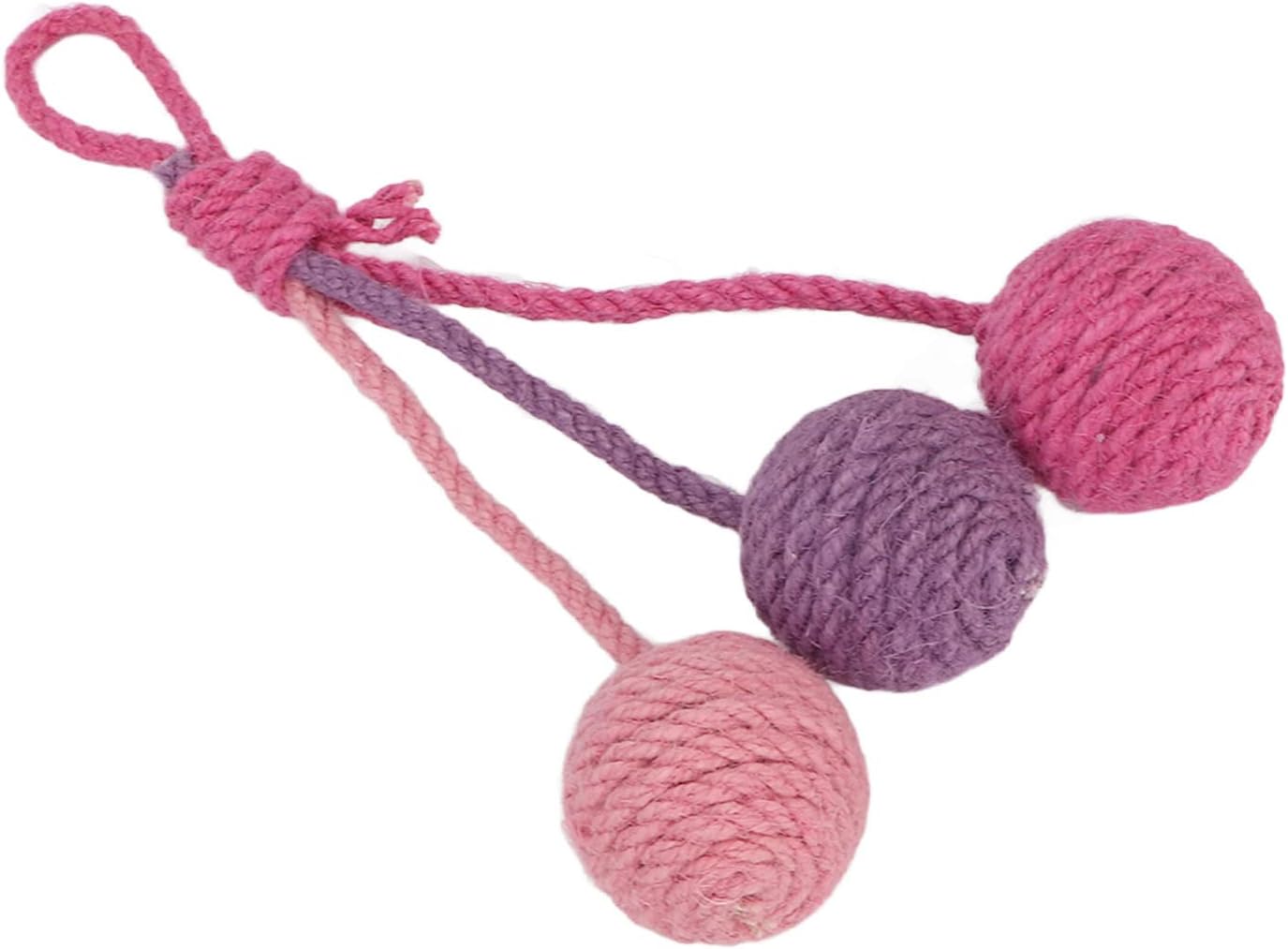 Amazon.com : Cat Sisal Ball, Hanging Cat Sisal Ball Chewable Colorful ...