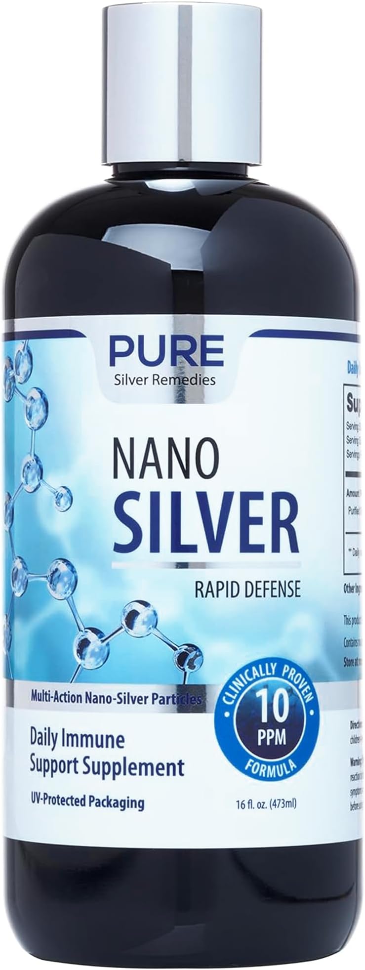 Amazon.com: Pure Nano Silver Spray 16oz Refill | 10 PPM Daily Immune ...