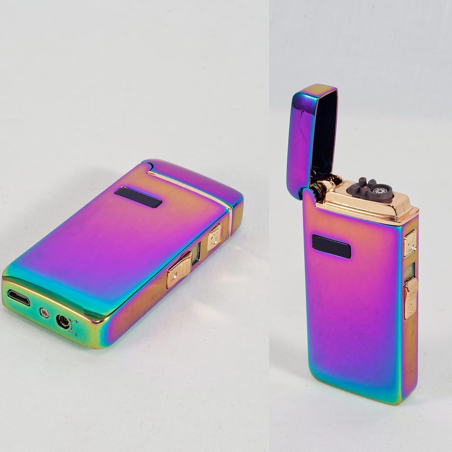 Amazon.com: Jnfire Dual Arc Lighters, Refillable Butane Torch Infinite ...