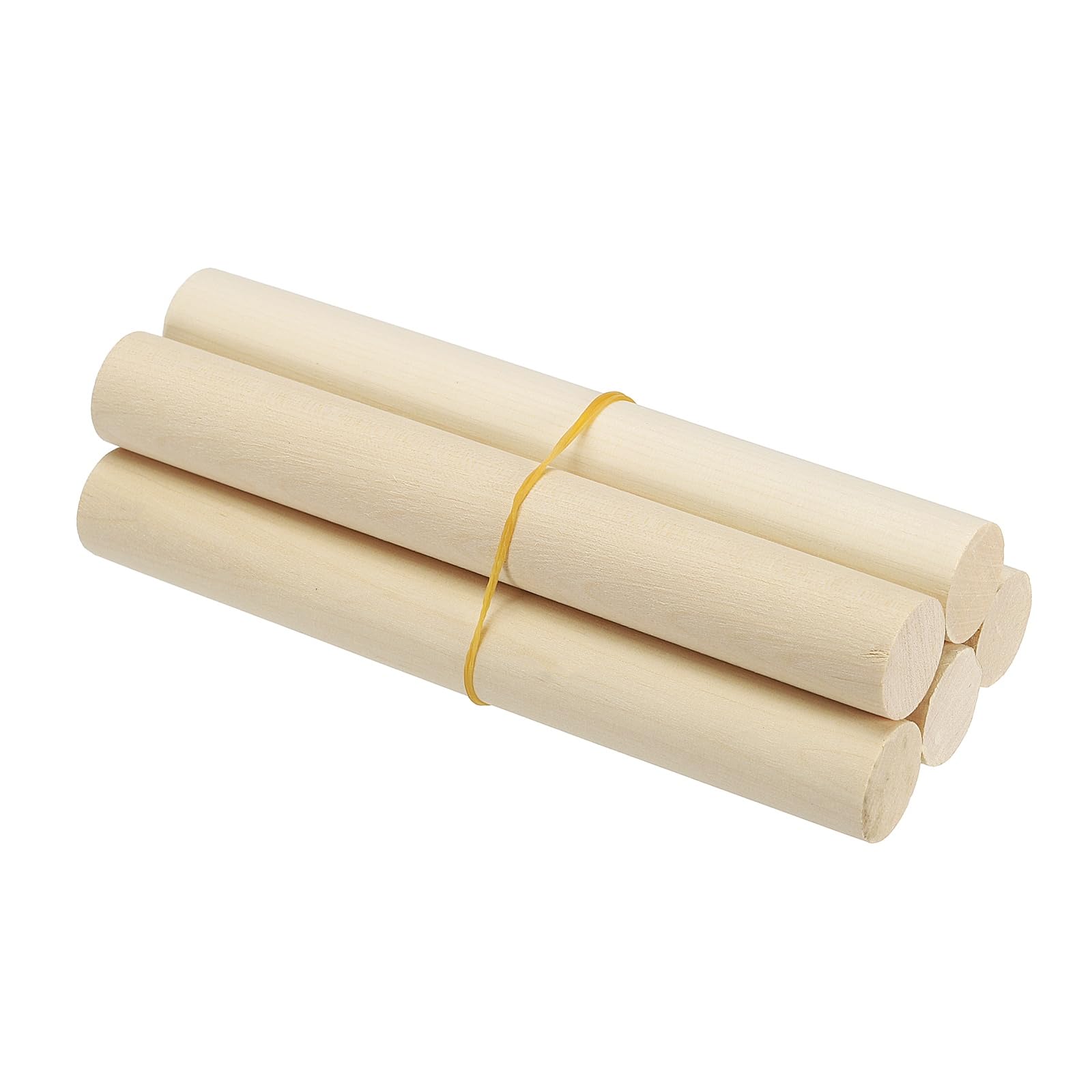 PATIKIL 3/4 x 6 Inch Wooden Dowel Rod 5 Pcs Wood Dowels for Craft ...