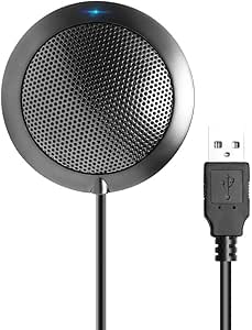 USB Conference Boundary Microphone Omnidirectional Aluminum Alloy ...