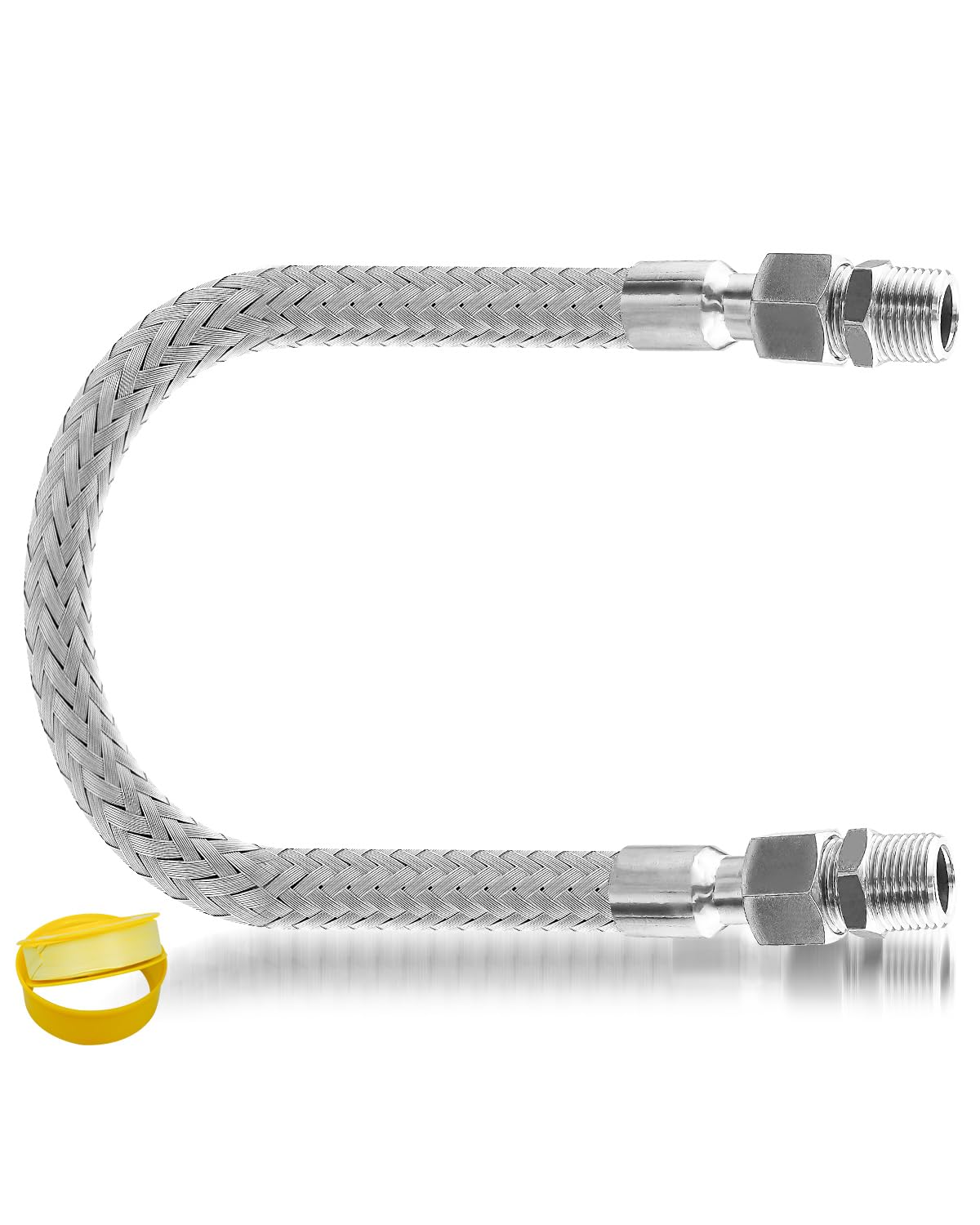 Industrial Metal Tubing Industrial Grade Compressor Jumper Hose, 3/4 ...