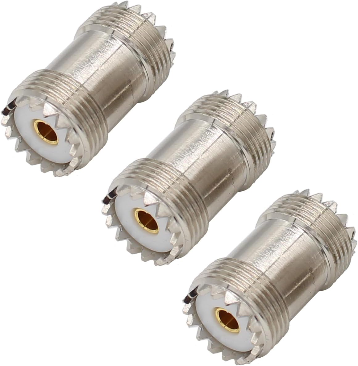 Amazon.com: Maxmoral 2-Pack PL-259 UHF Female to UHF Female Coax Cable Adapter S0-239 UHF Double ...