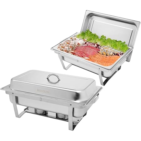 Amazon.com: Giantex 2 Packs Chafing Dish 9 Quart Chafer Dishes Buffet ...