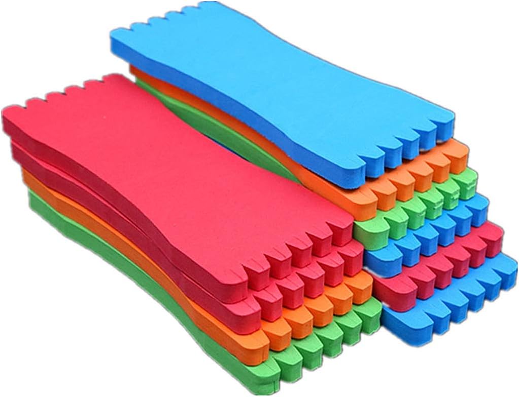 ABCChen 40 Pieces Fishing Line Board, Fishing Line Colourful Foam ...