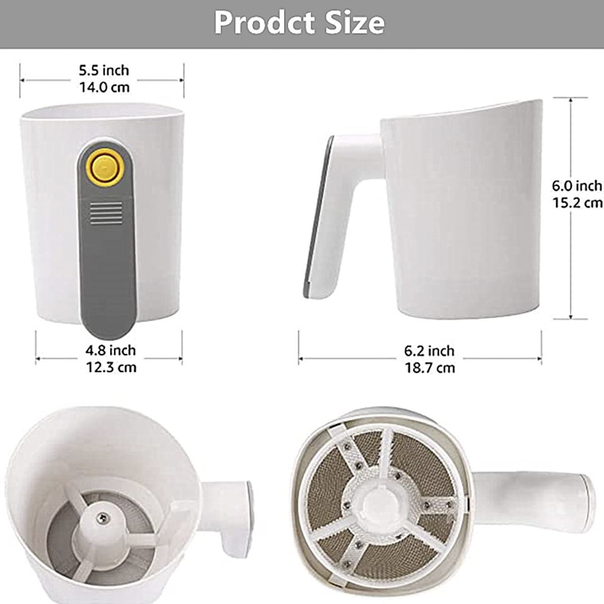 Snapklik.com : Electric Flour Shifter For Baking, Automatic Sifter For ...