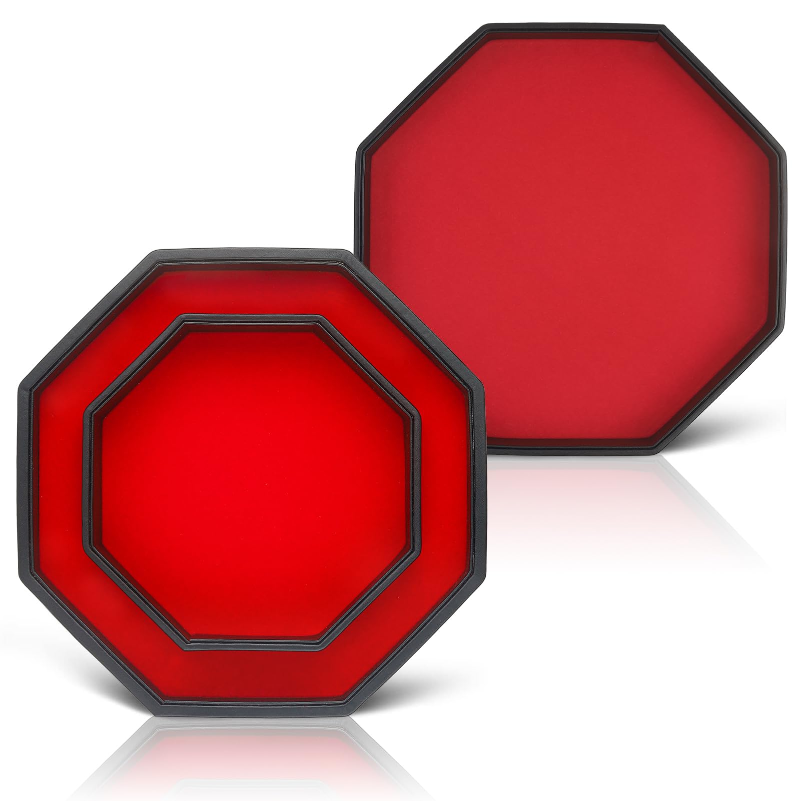 Amazon.com: Buweeo Dice Tray with Lid for Board Dice Games, Red Felt ...