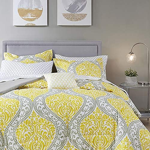 Amazon.com: Comfort Spaces Heidi 8 Piece Bag Comforter Vibrant Damask ...