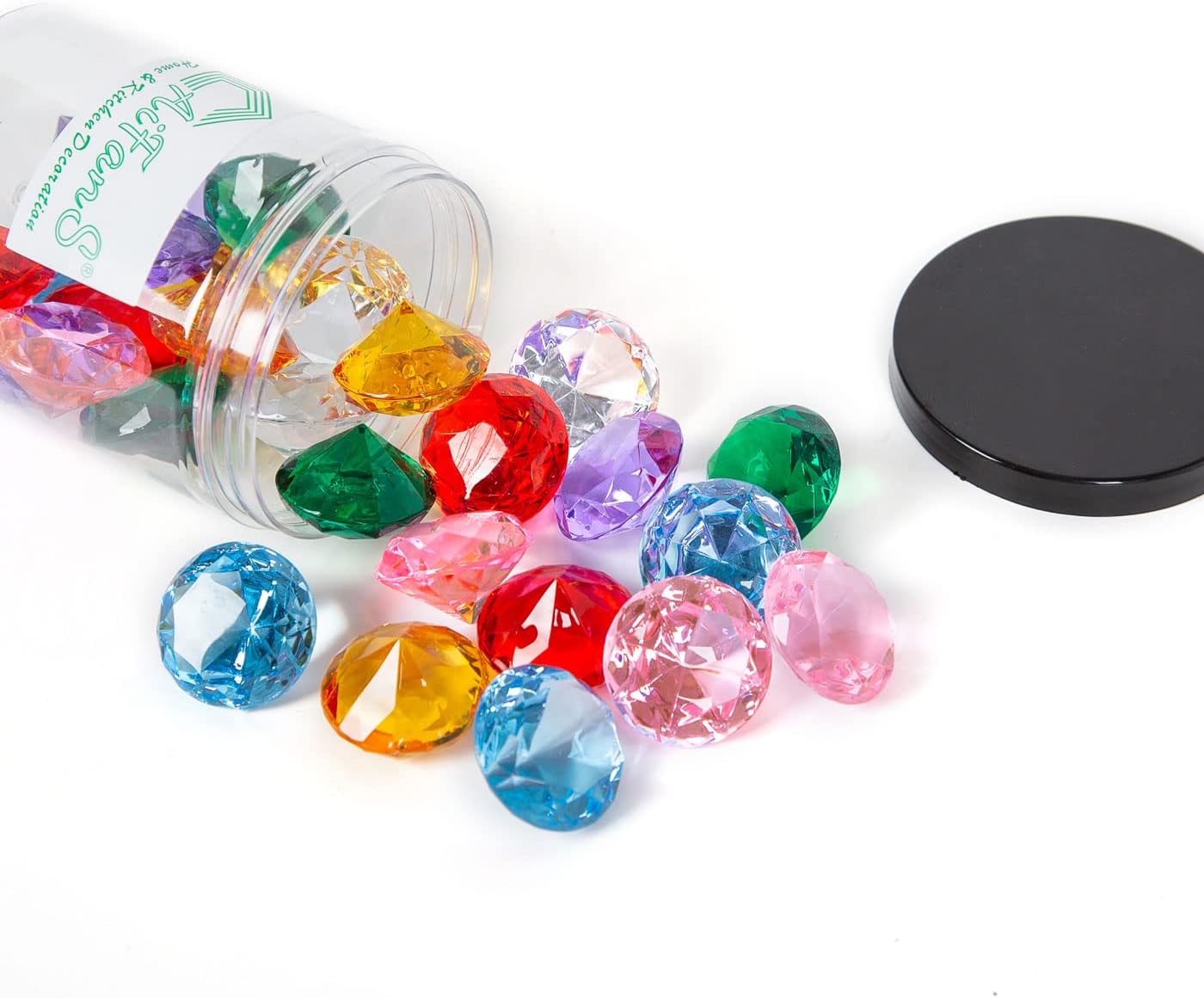 Amazon.com: 20PCS Diving Gems Pool Toys - Colorful Diamond, Underwater ...