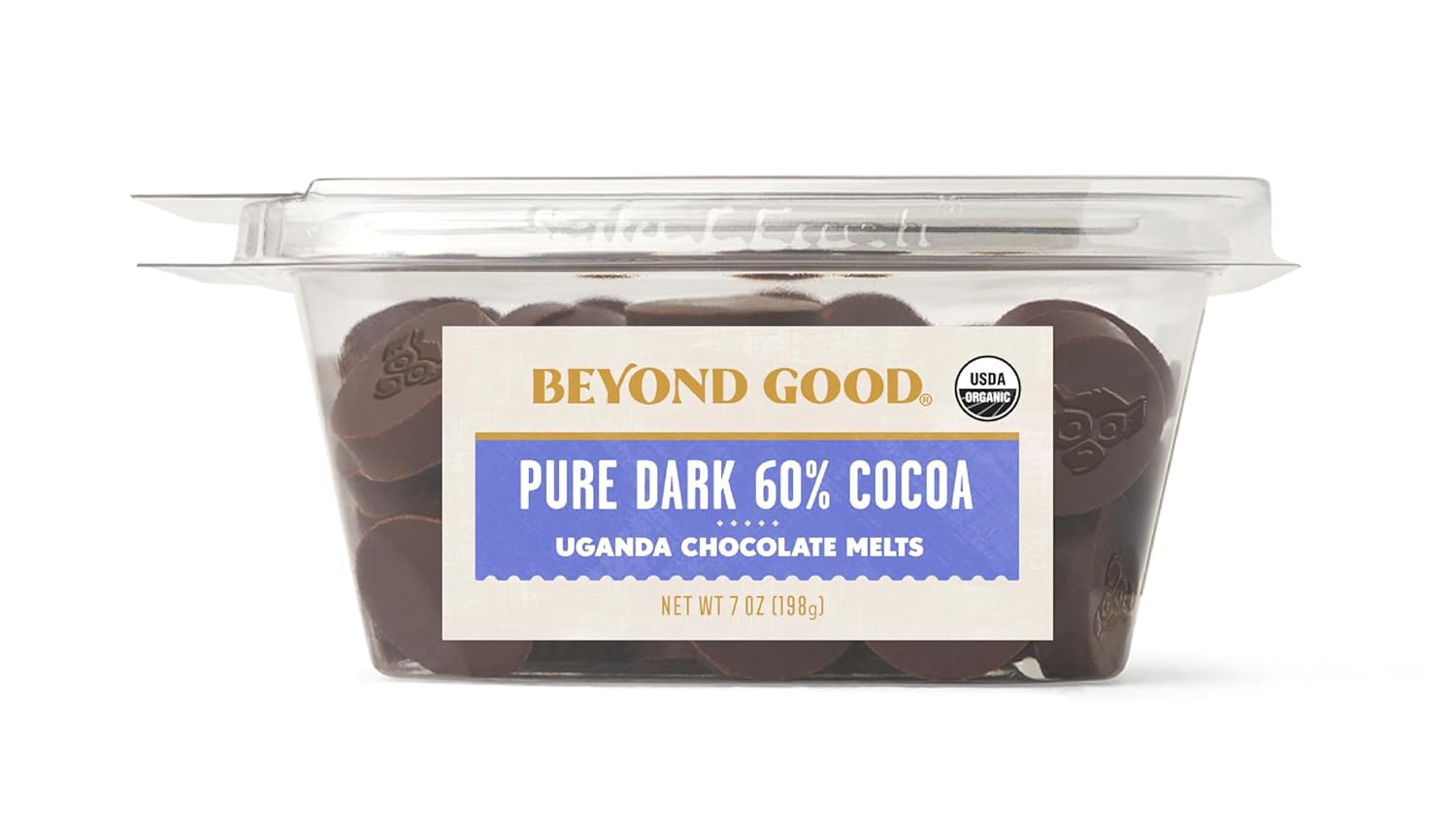 Amazon.com : Beyond Good Chocolate | 60% Pure Dark Chocolate Melts, 7oz ...