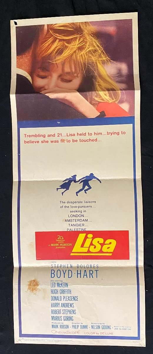 Amazon.com: MOVIE POSTER: Lisa Original Insert Movie Poster -1962 ...