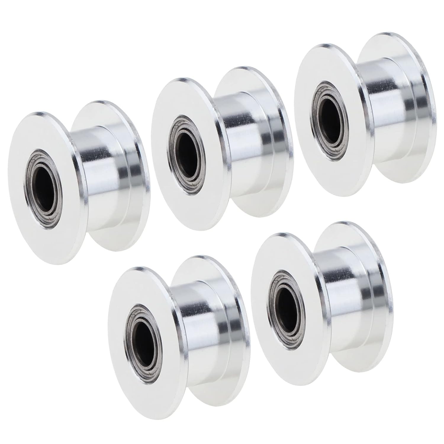 DiGiYes GT2 Timing Belt Idler Pulley 20 Toothless 5mm Bore 6mm Width ...