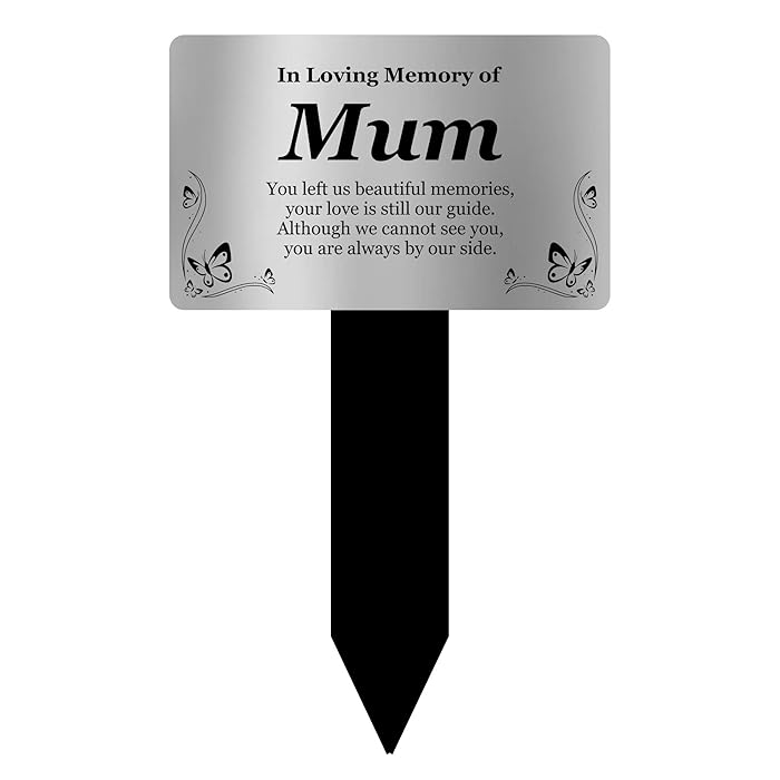 Buy OriginDesigned Mum Memorial - Remembrance Plaque Ground Stake ...
