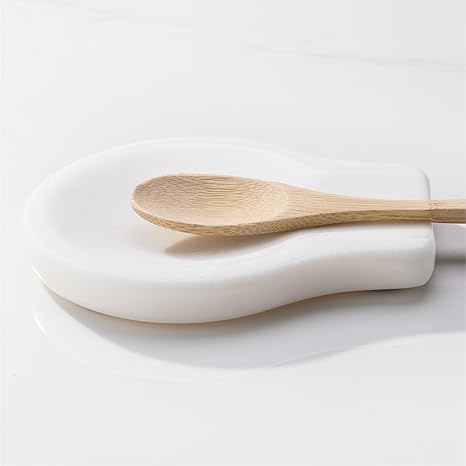 Amazon.com: Navaris Marble Spoon Rest 2pcs Set - Spoon Holder for Your ...