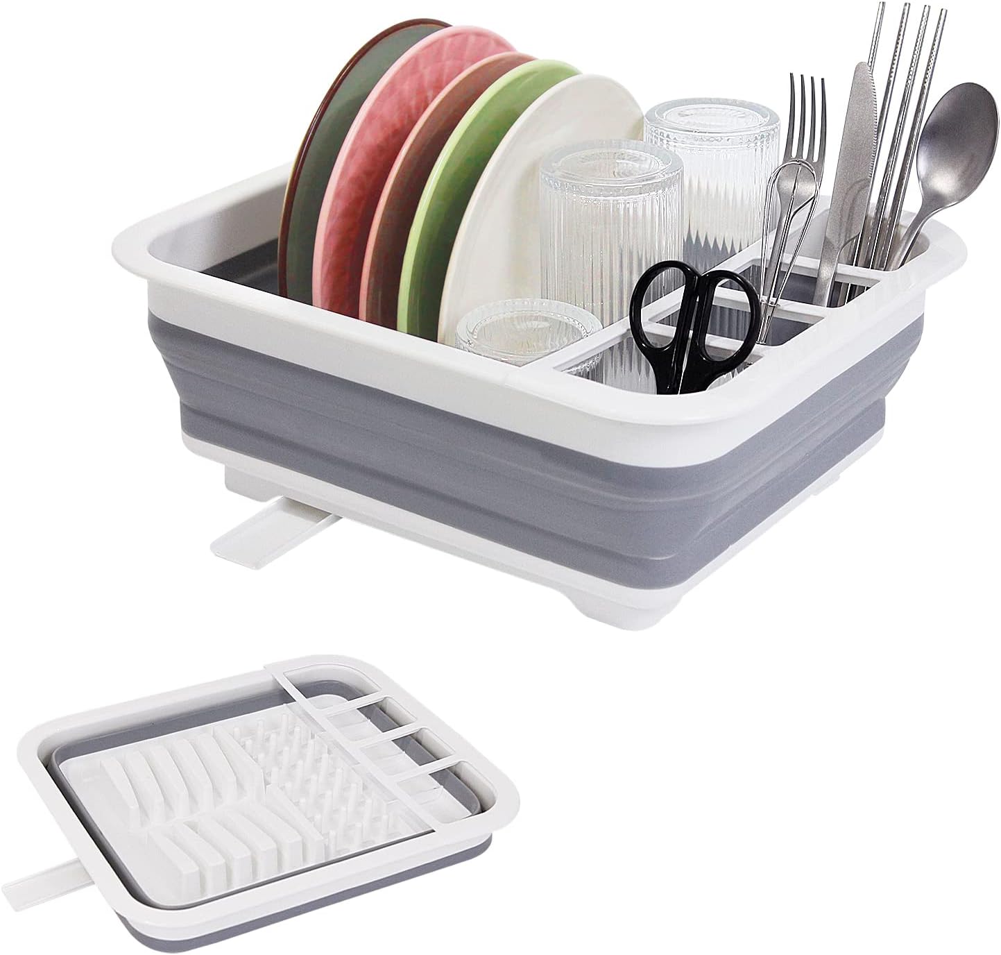 Amazon.com - Navaris Collapsible Dish Drying Rack - Drainer for RV ...