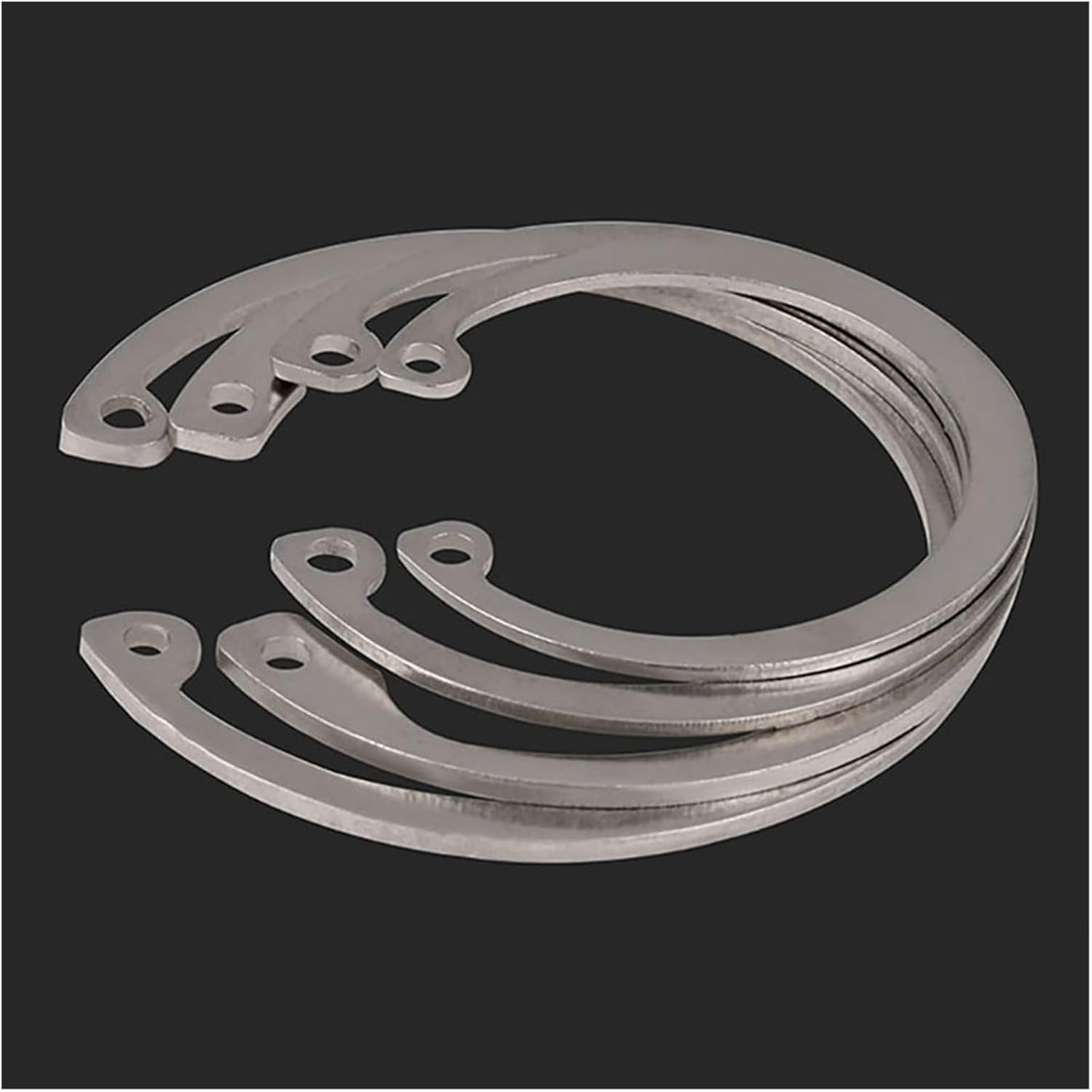 Amazon.com: EVURU Qiong Store Internal External Retaining Circlips A2 Stainless C-Clip Washers ...