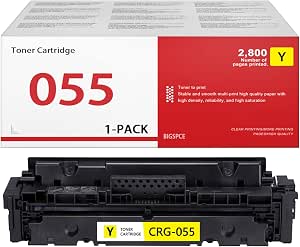 Amazon.com: 055 Yellow Toner Cartridge 3013C001 Replacement for Canon ...