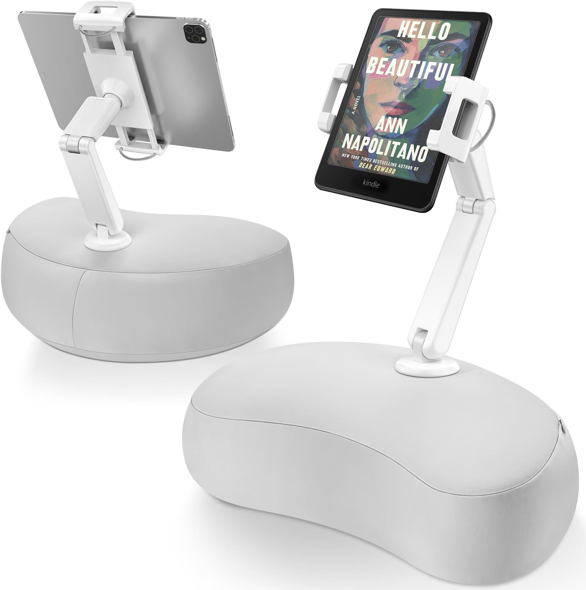 AboveTEK Tablet Pillow Stand, iPad Pillow Holder for Lap with Soft Bean ...