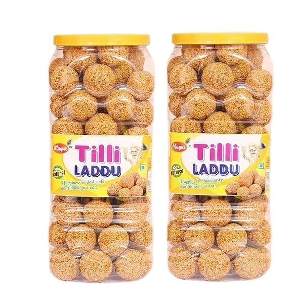 MAYUR Tilli Laddu Jar-1kg, Just Like Home Made, Premium Sesame Gud ...