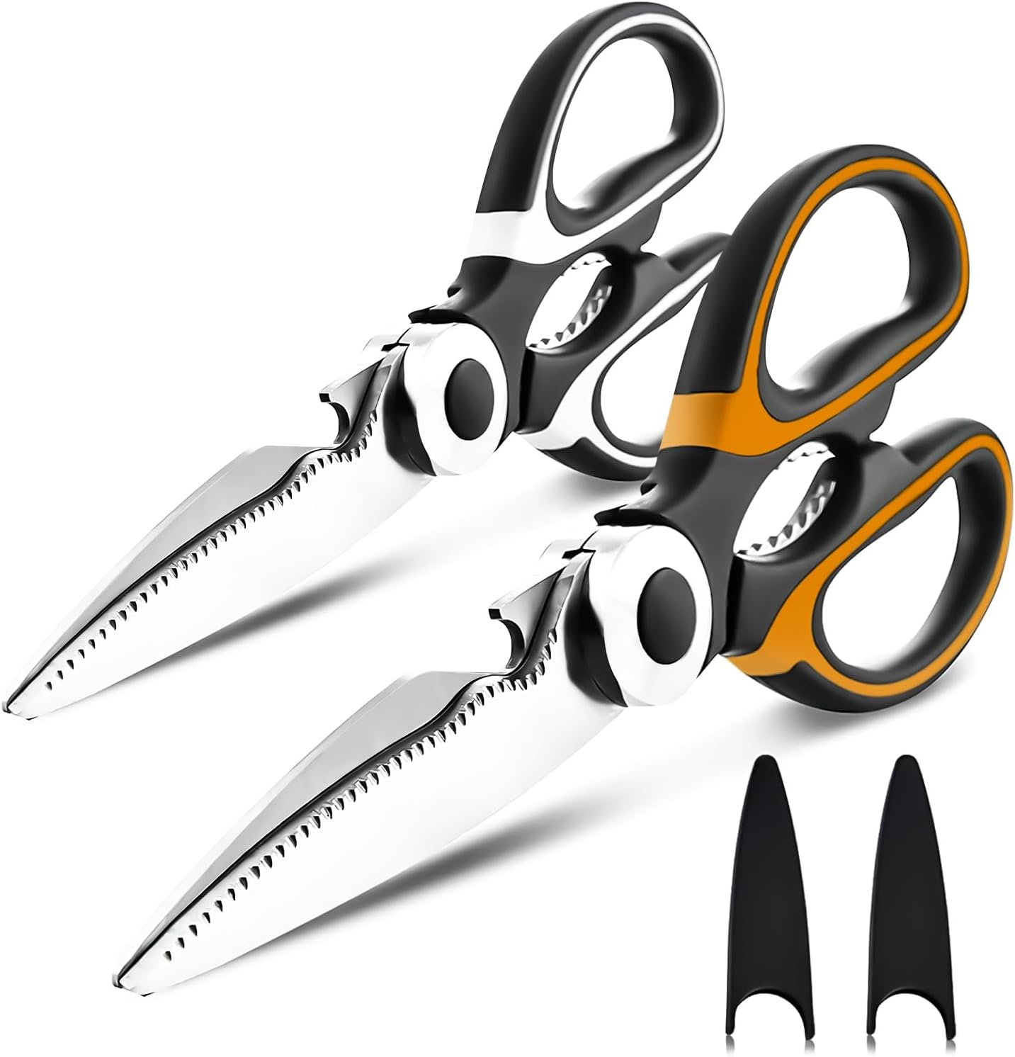 Amazon.com: Kitchen Shears,2-Pack Heavy Duty Kitchen Scissors ...