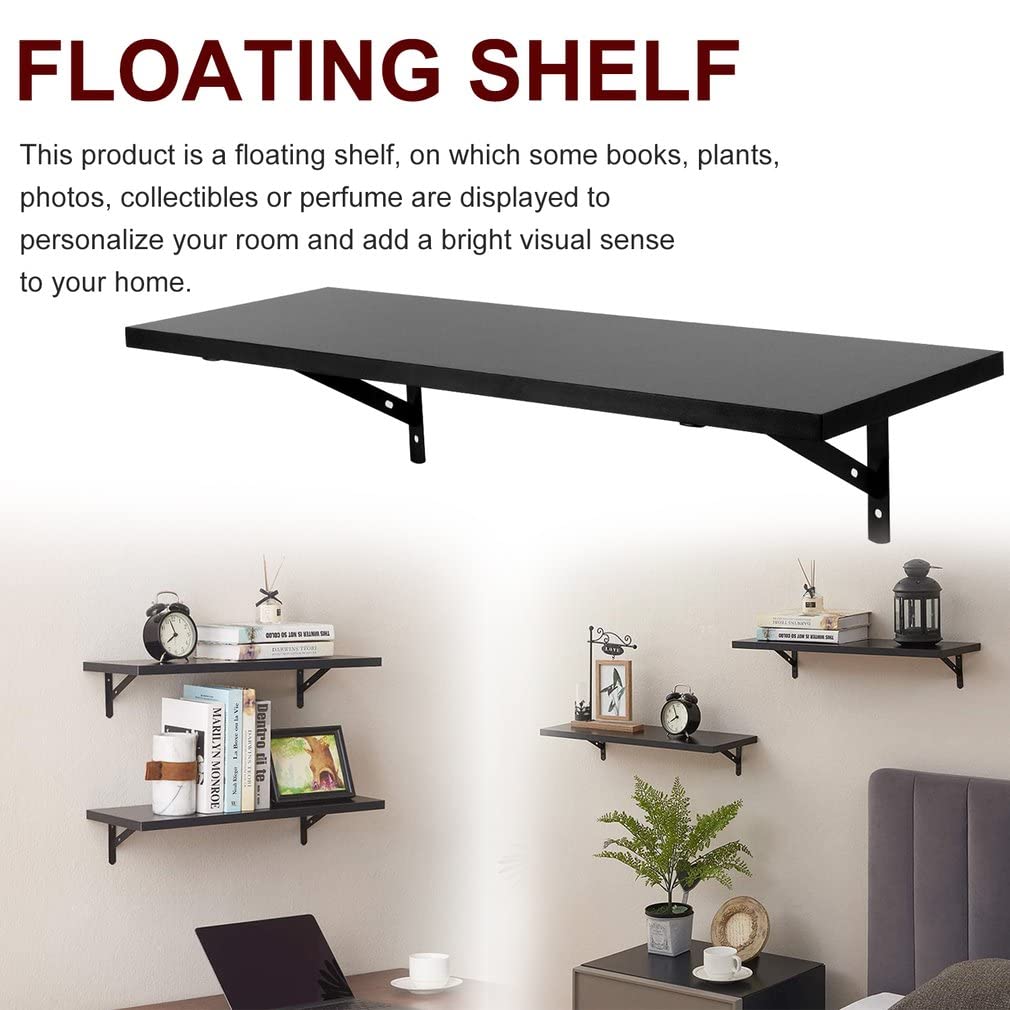 Fulshi Floating Shelves,Width 7.9 Inches Wall Mounted Shelves Set of 2 ...