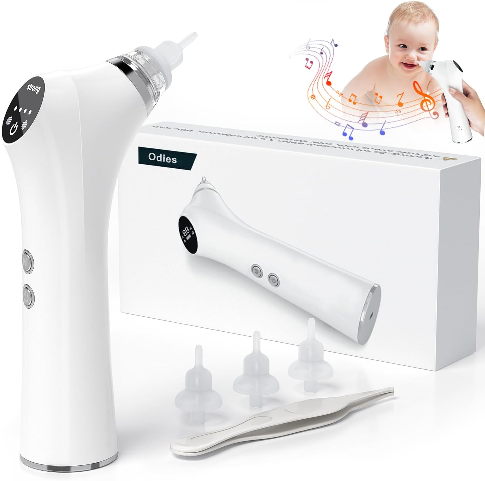 Amazon.com: GROWNSY Nasal Aspirator for Baby, Electric Baby Nose Sucker ...