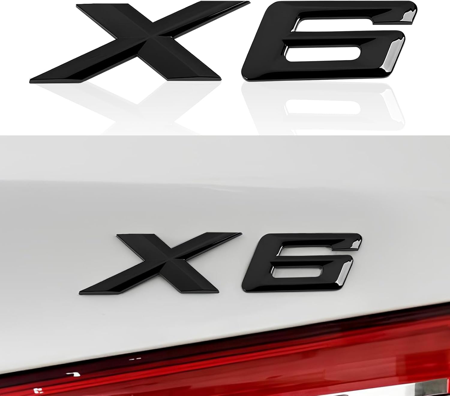 Amazon.com: X6 Emblem Badge Sticker OEM Car Trunk Lid Rear Emblem ...