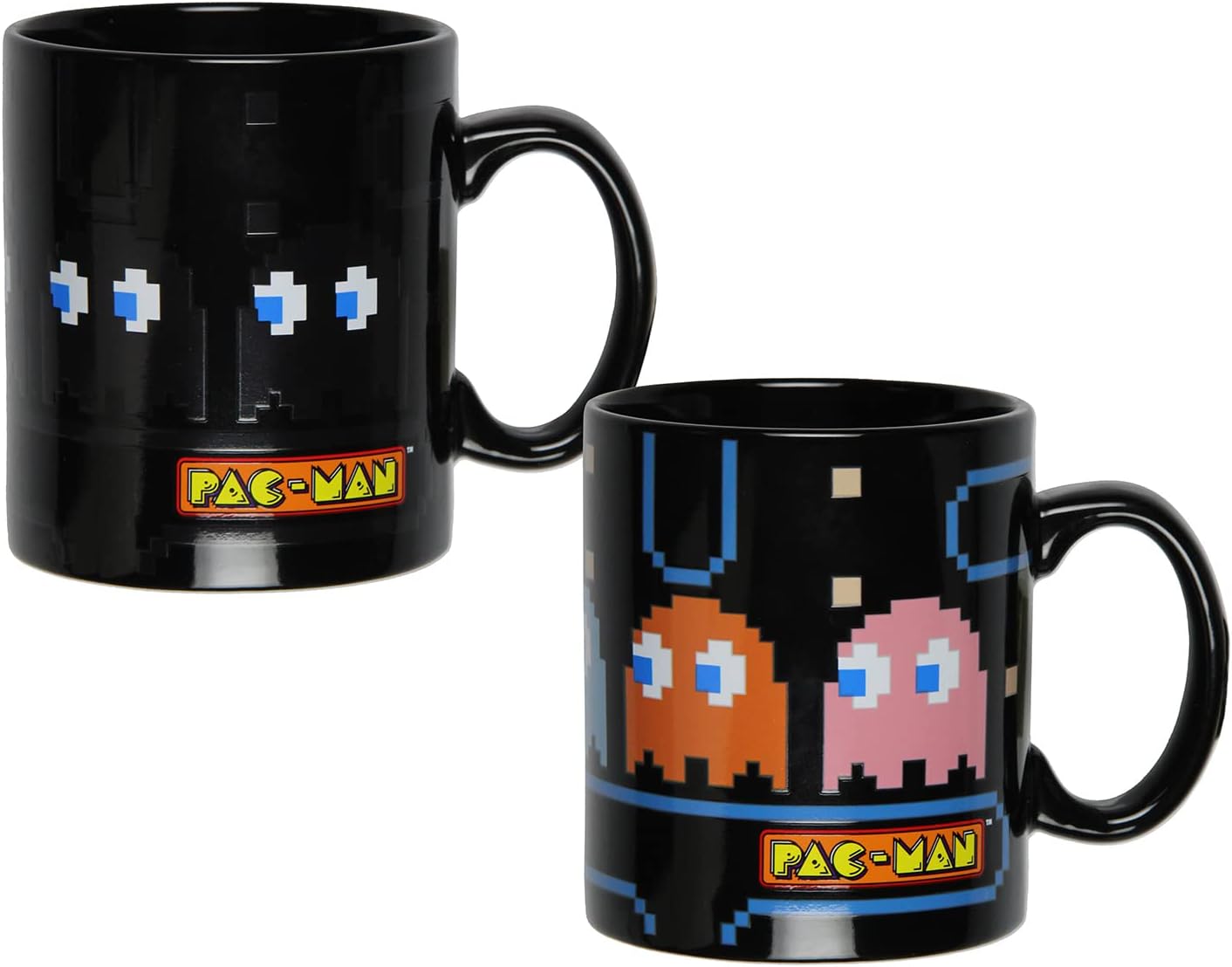 Amazon.com: Pac-Man Heat Reactive Color Changing 16 Oz. Tea Coffee Mug ...