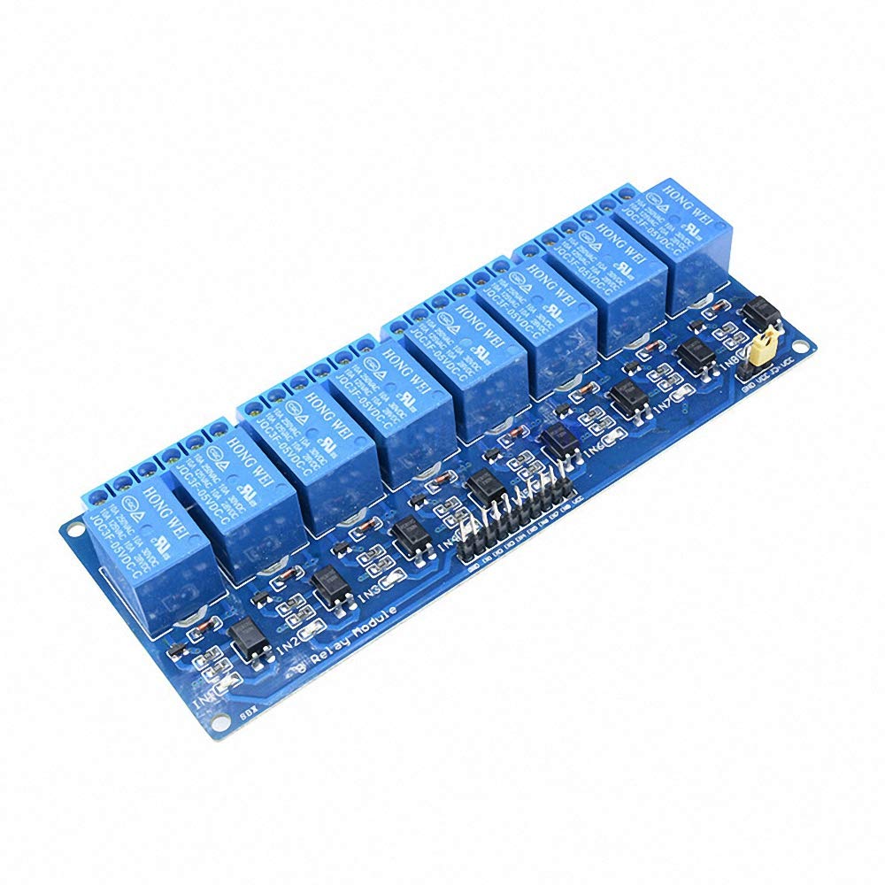 Amazon.com: 5V 8-Channel Relay Module Board for Arduino Optocoupler 8 Channel Relay Smart Home ...