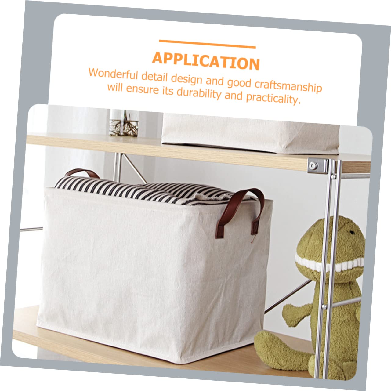 Levemolo Box Cloth Storage Bin Cute Shelf Baskets for Storage Cloth ...