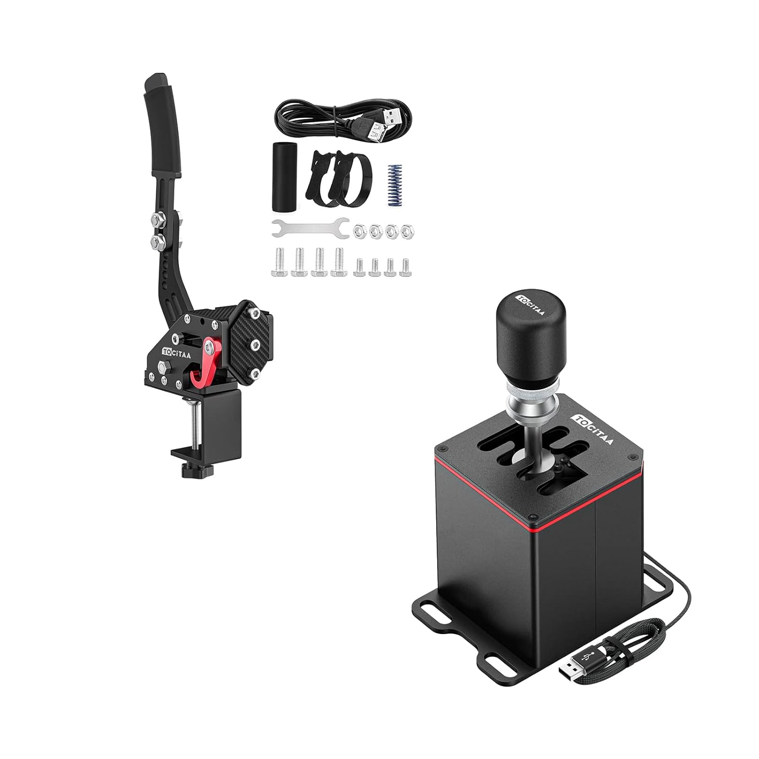Amazon.com: TOCiTAA USB Simulator Shifter and 64 Bit USB Handbrake ...