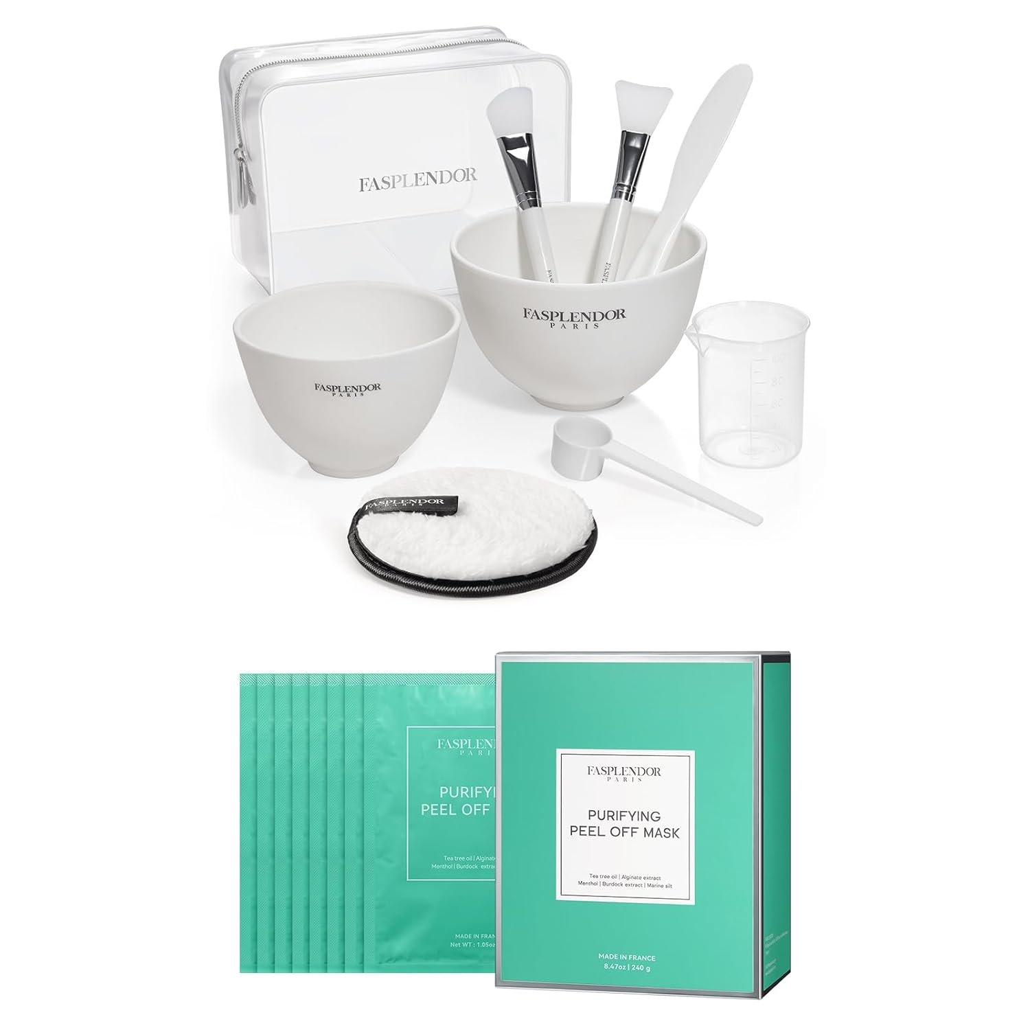 Amazon.com : Fasplendor Peel-off Alginate Powder Face Mask with 9 in 1 ...