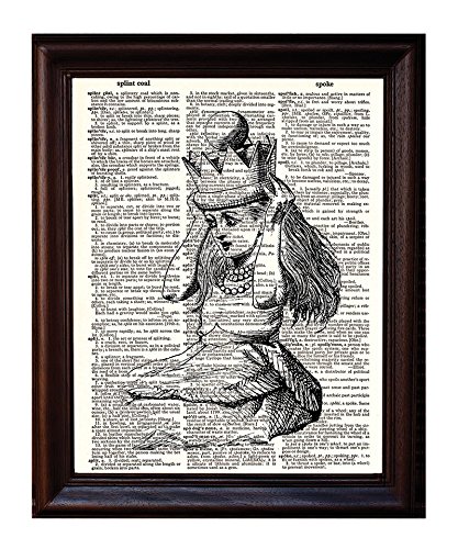 Fresh Prints of CT Alice in Wonderland Crown - Dictionary Art Print ...