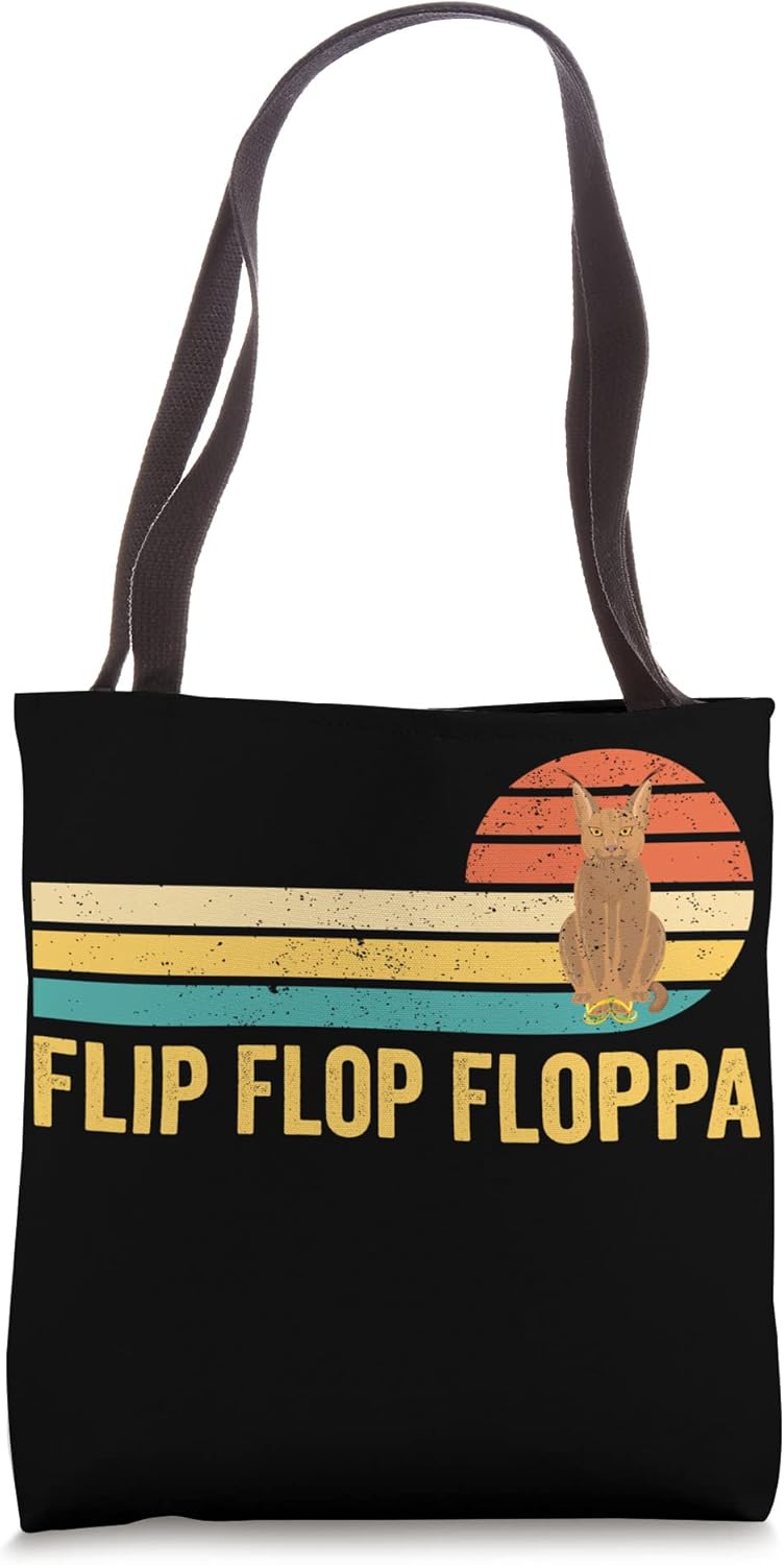 Amazon.com: Big Floppa Caracal Cat Meme Retro Flip Flop Floppa Tote Bag ...