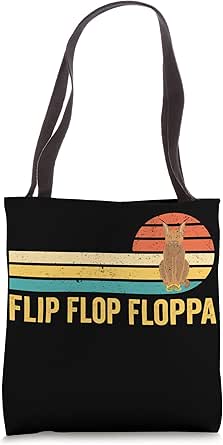 Amazon.com: Big Floppa Caracal Cat Meme Retro Flip Flop Floppa Tote Bag ...